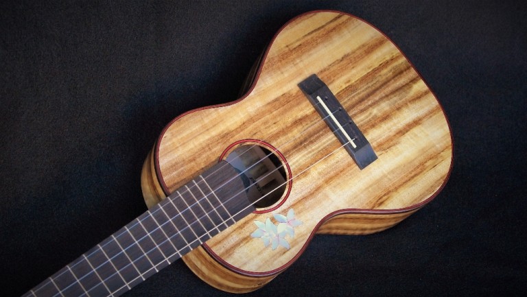Bob's Curly Koa Tenor Ukulele - Kimo Ukulele