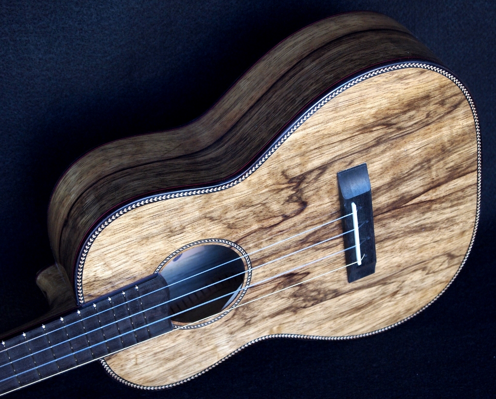 Black Limba Tenor Ukulele - Kimo Ukulele