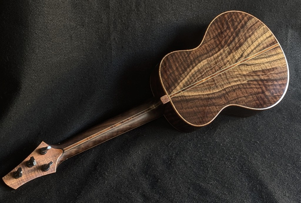 Curly Walnut Custom Ukulele - Kimo Ukulele
